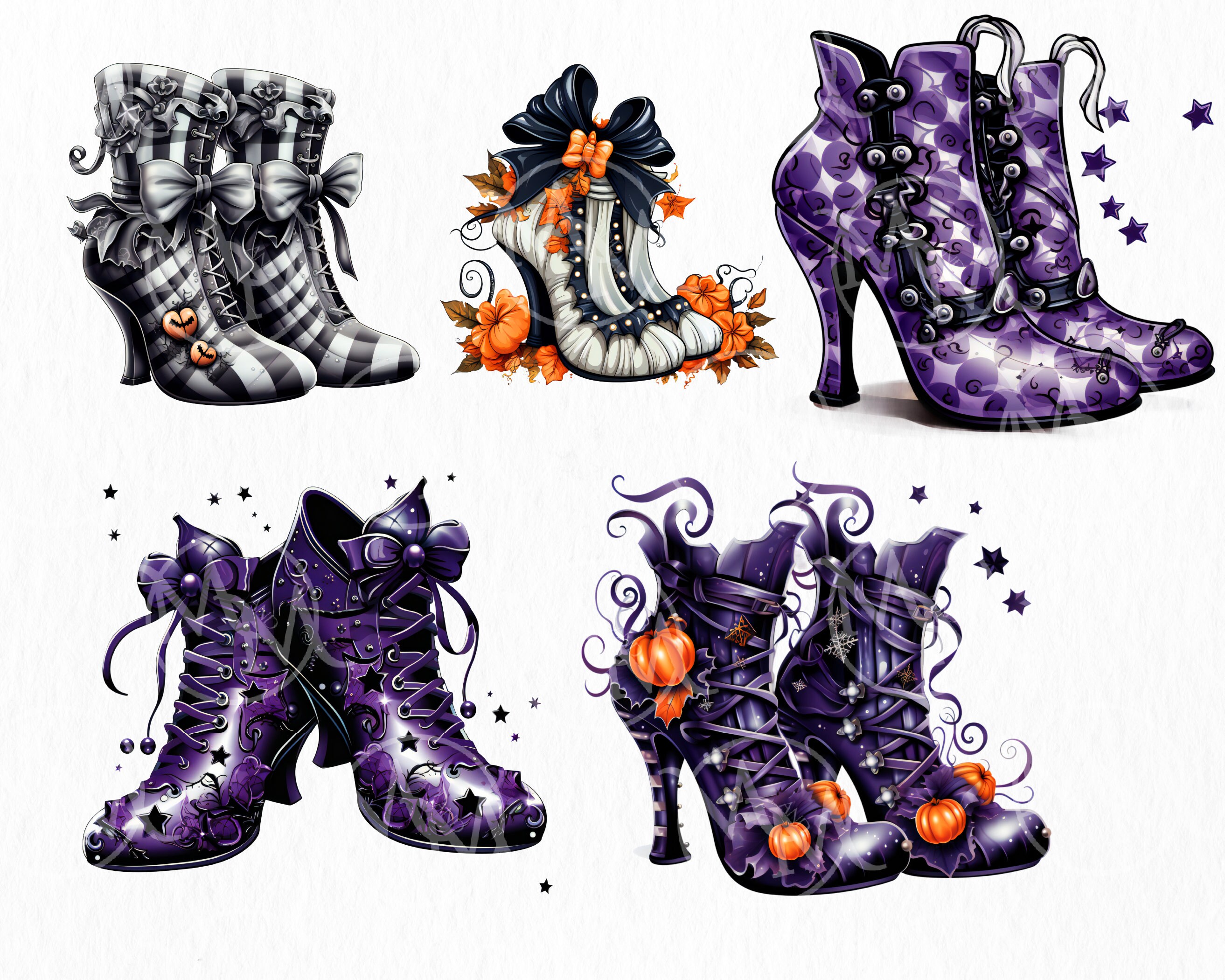 Halloween Witch's Shoes Clipart PNG Files With Commercial Use ...
