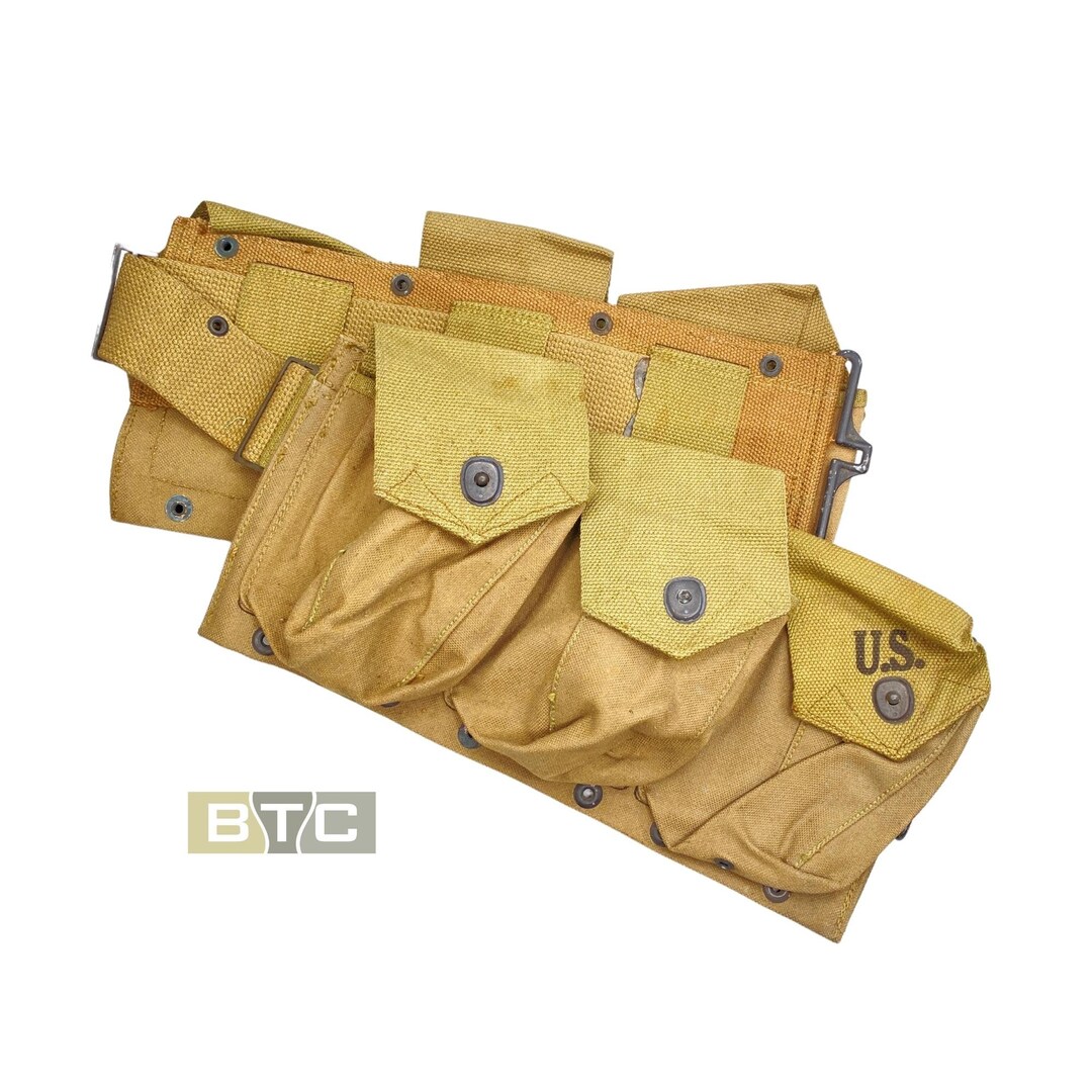 US Army WW2 Khaki BAR Mag Belt 1942 Original - Etsy