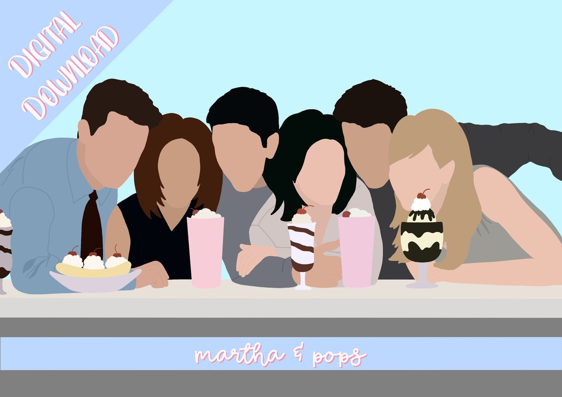 Friends TV Show Print / Friends Milkshake Poster / Printable Digital ...