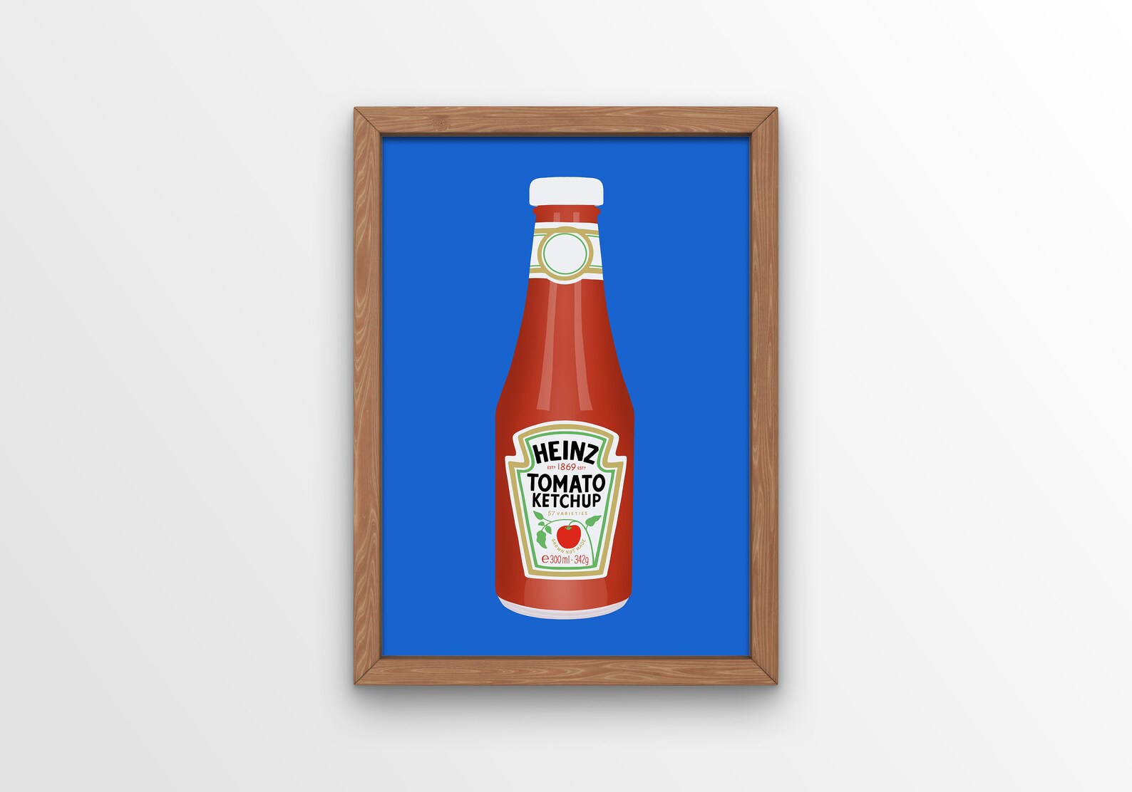 Heinz Ketchup Print / Kitchen Wall Art / British Food / Pop Art ...