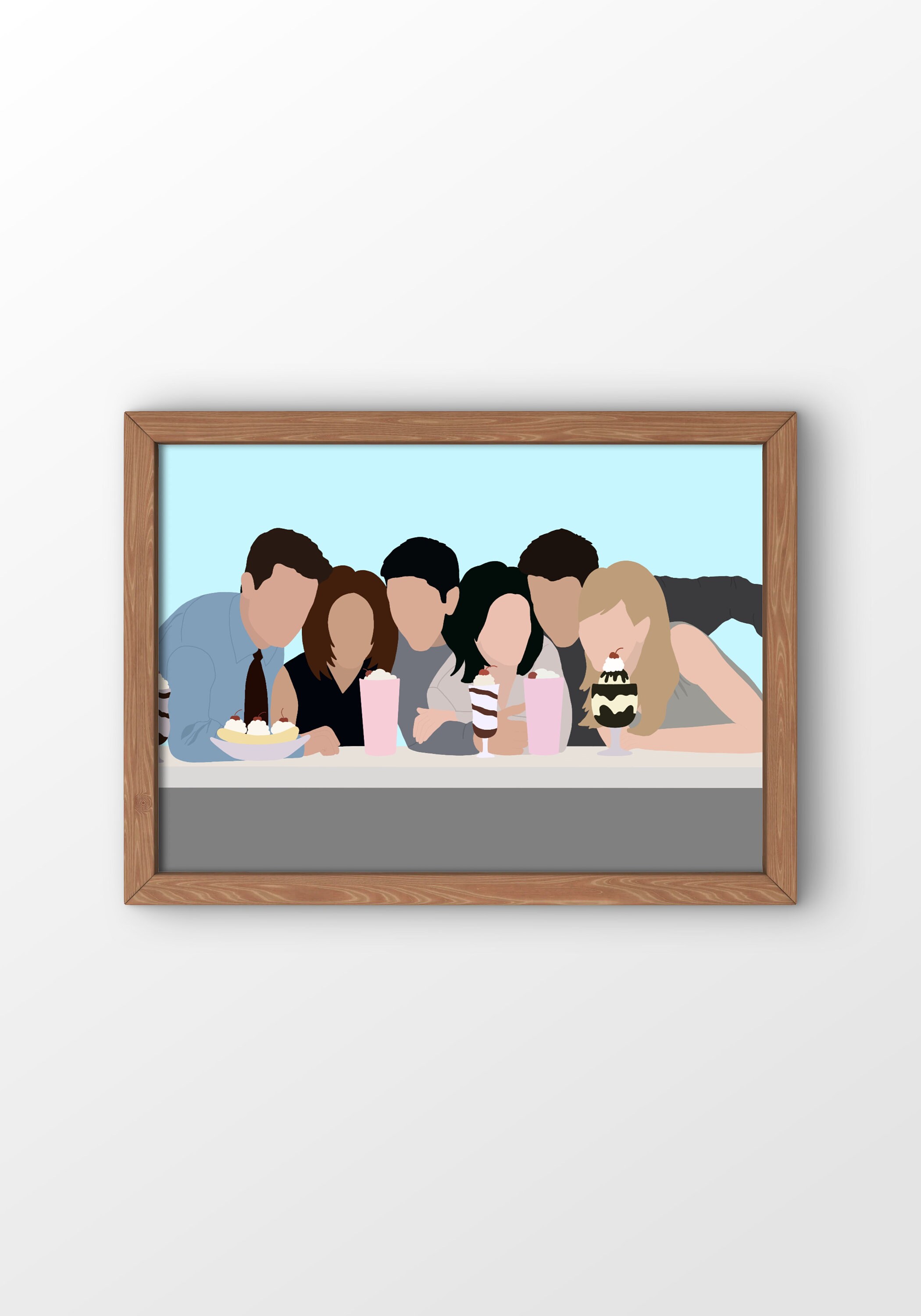 Friends TV Show Print / Friends Milkshake Poster / Printable Digital ...