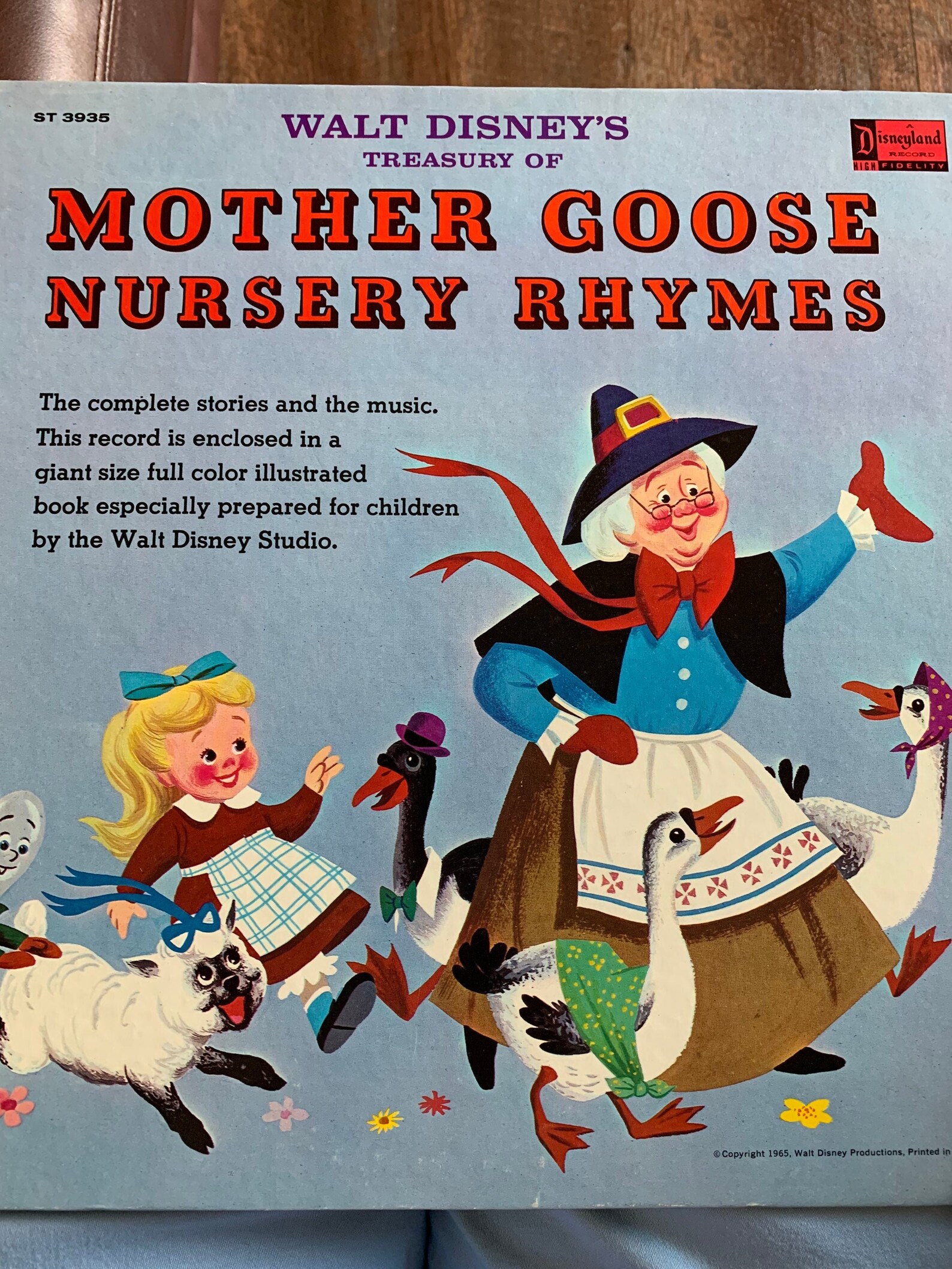 Disneys mother goose nursery rhymes vinyl album vintage 1960s | Etsy