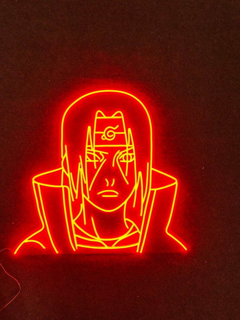 Itachi Uchiha Led Signs Itachi Uchiha Neon Led Sign | Etsy Hong Kong