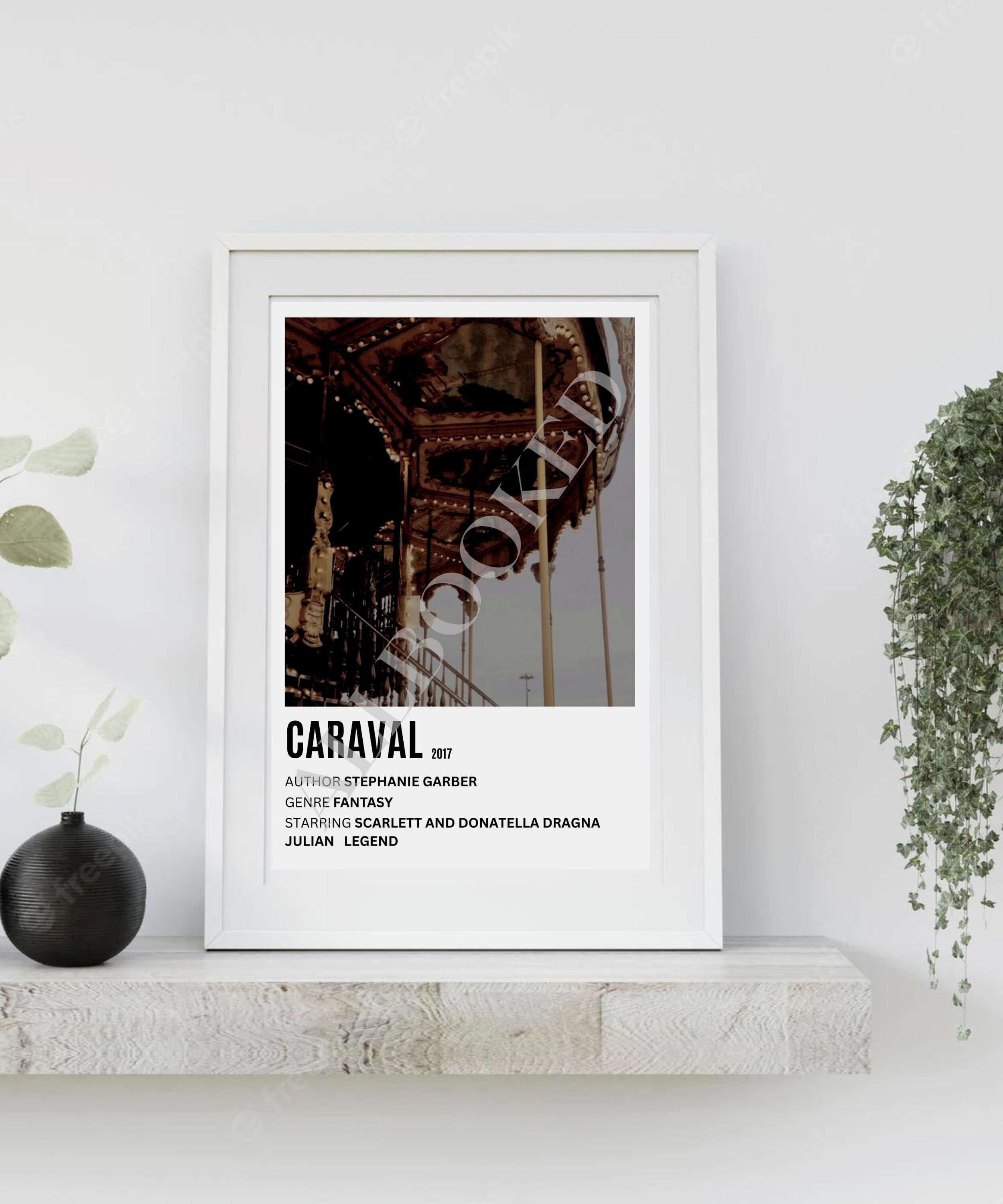 Aesthetic "caraval" Polaroid Book Posters// "caraval" "legendary ...