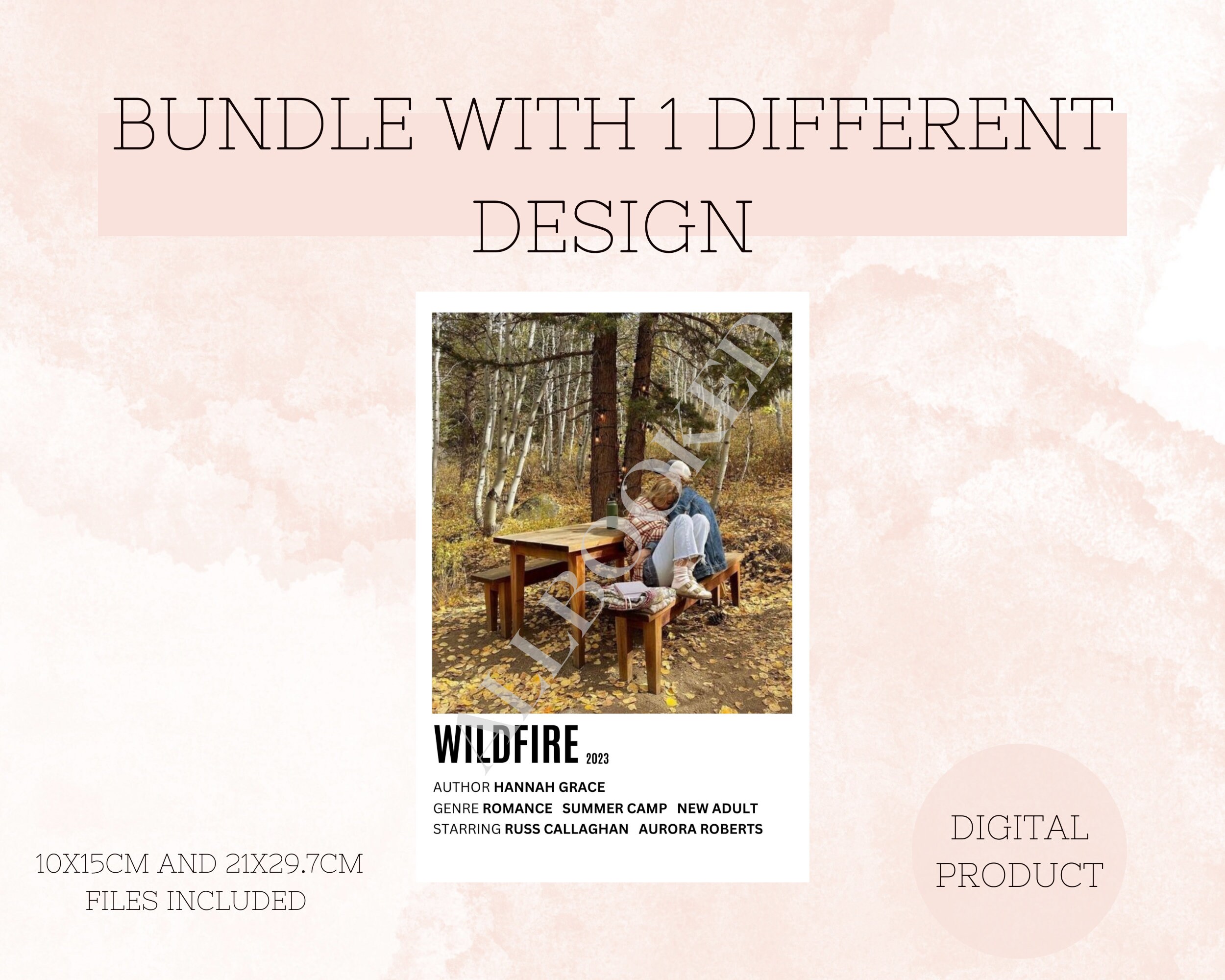 Aesthetic "wildfire" Polaroid Book Posters// "wildfire" Book Poster ...