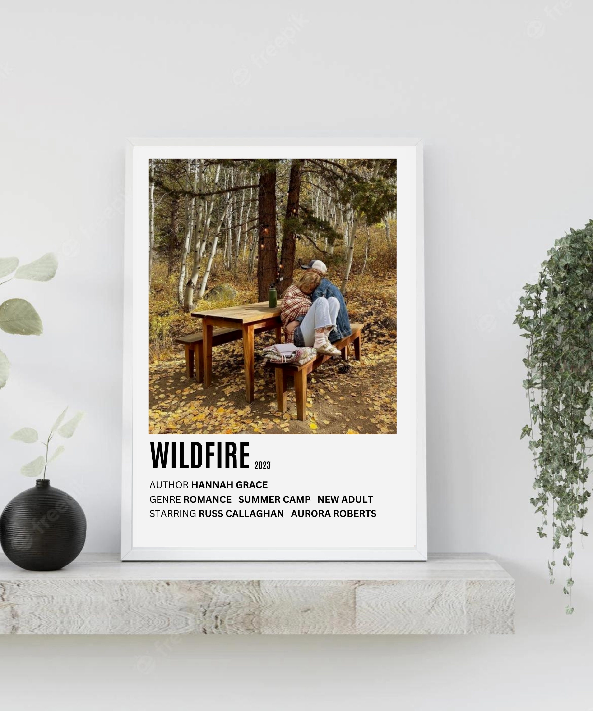 Aesthetic "wildfire" Polaroid Book Posters// "wildfire" Book Poster ...