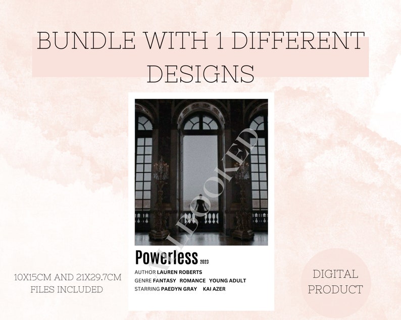 Aesthetic powerless Polaroid Book Posters// powerless by Lauren Roberts ...