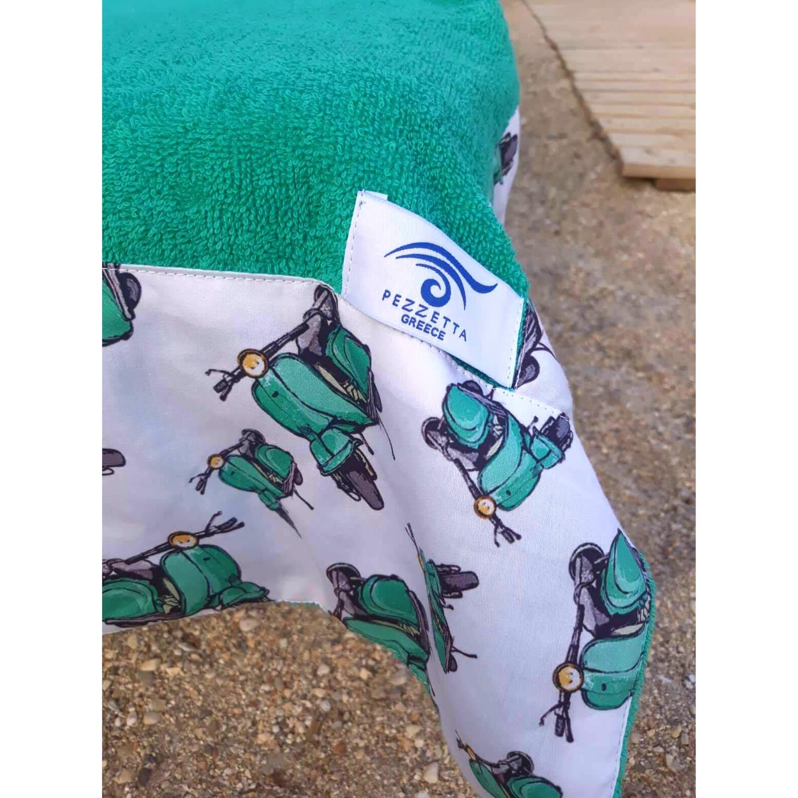 Handmade Custom Beach Towel, Soft 100% Cotton Terry Towel, Turqoise ...