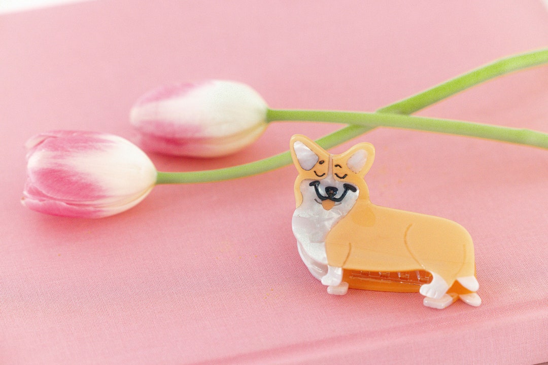 Corgi Hair Claw Viral Dog Shaped Hair Clips - Etsy