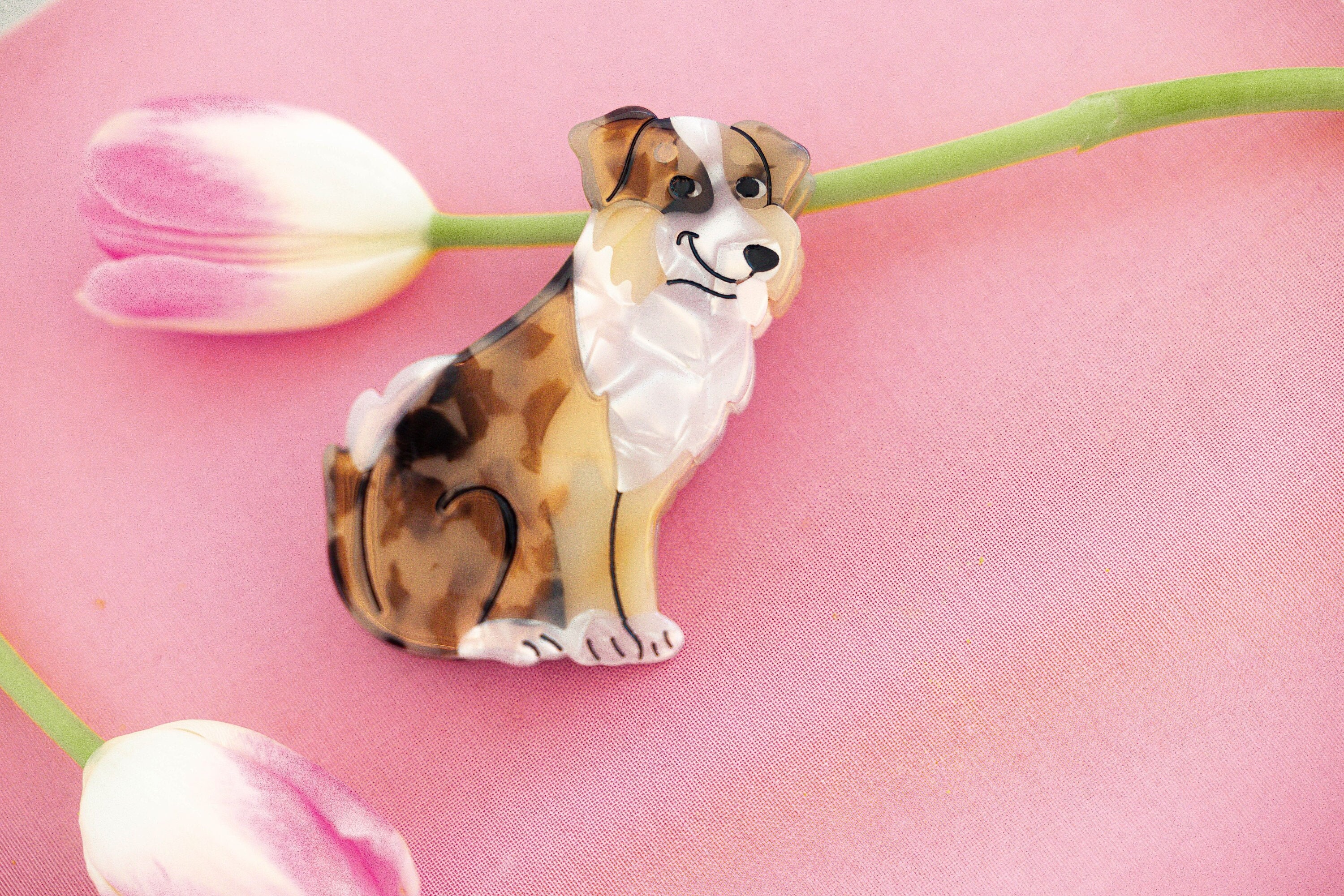 Australian Shepard Hair Claw Viral Dog Shaped Hair Clips - Etsy