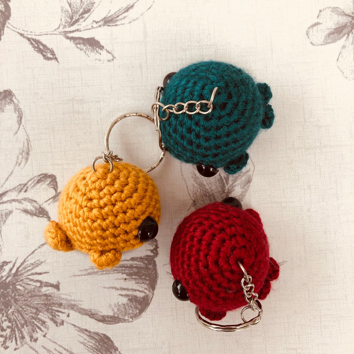 Crochet Whale Keychain Sea Creatures Nautical Keychain | Etsy