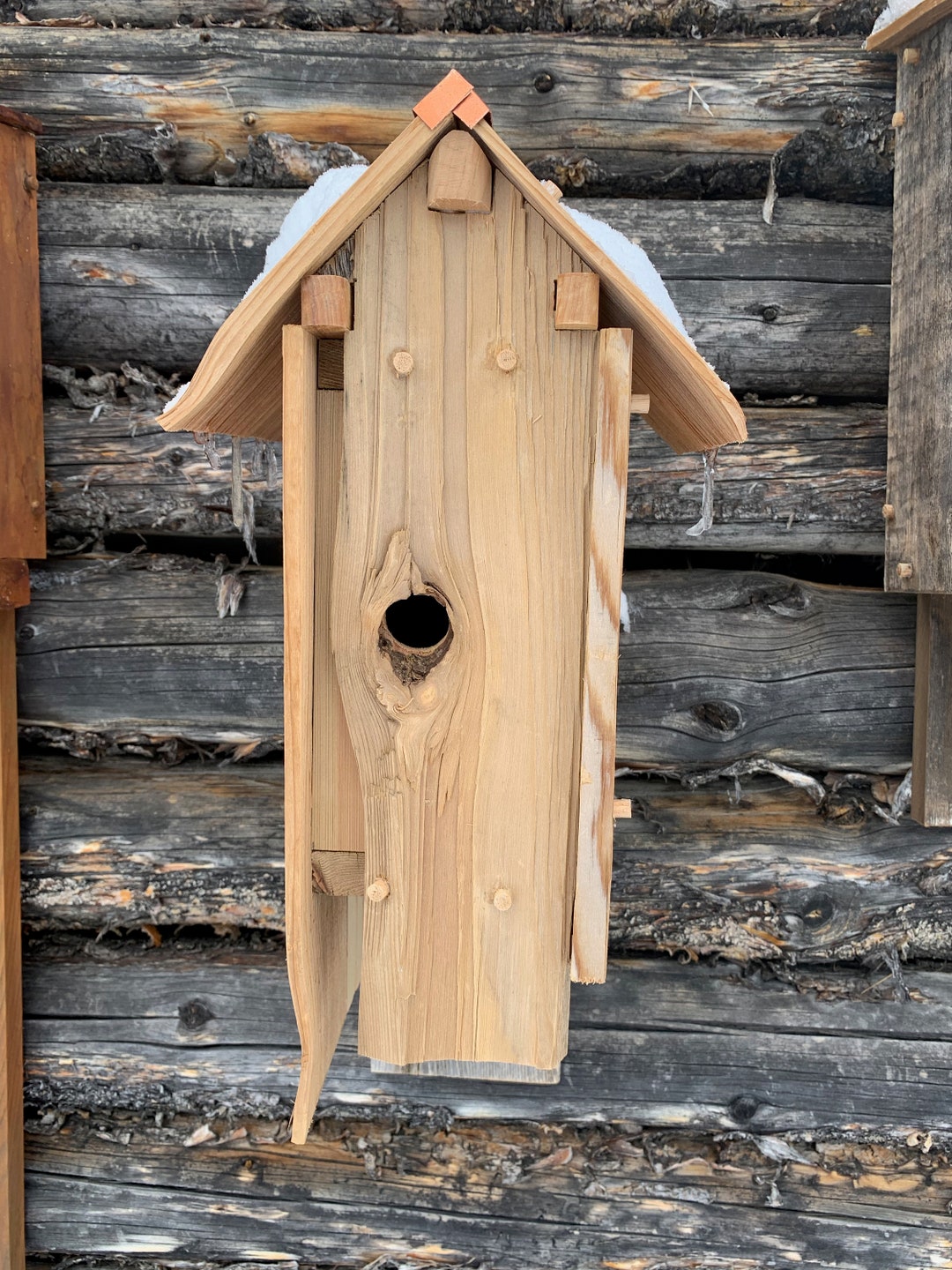 Handmade Rustic Wren Birdhouse - Etsy