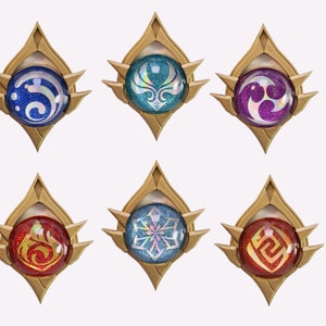 Genshin Impact Fatui Harbinger Vision Delusion para Cosplay. | Etsy España