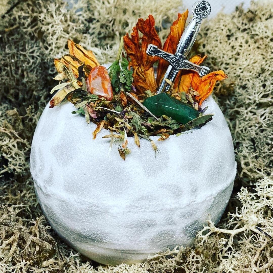 The Sword in the Stone Bath Bomb Handmade Bath Bombs, Crystal Bath Bomb ...