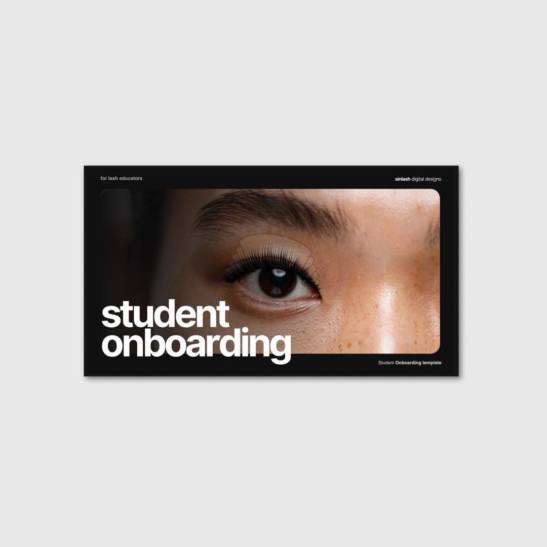 Lash Student Onboarding Template: Editable Lash Class PDF (canva) - Etsy