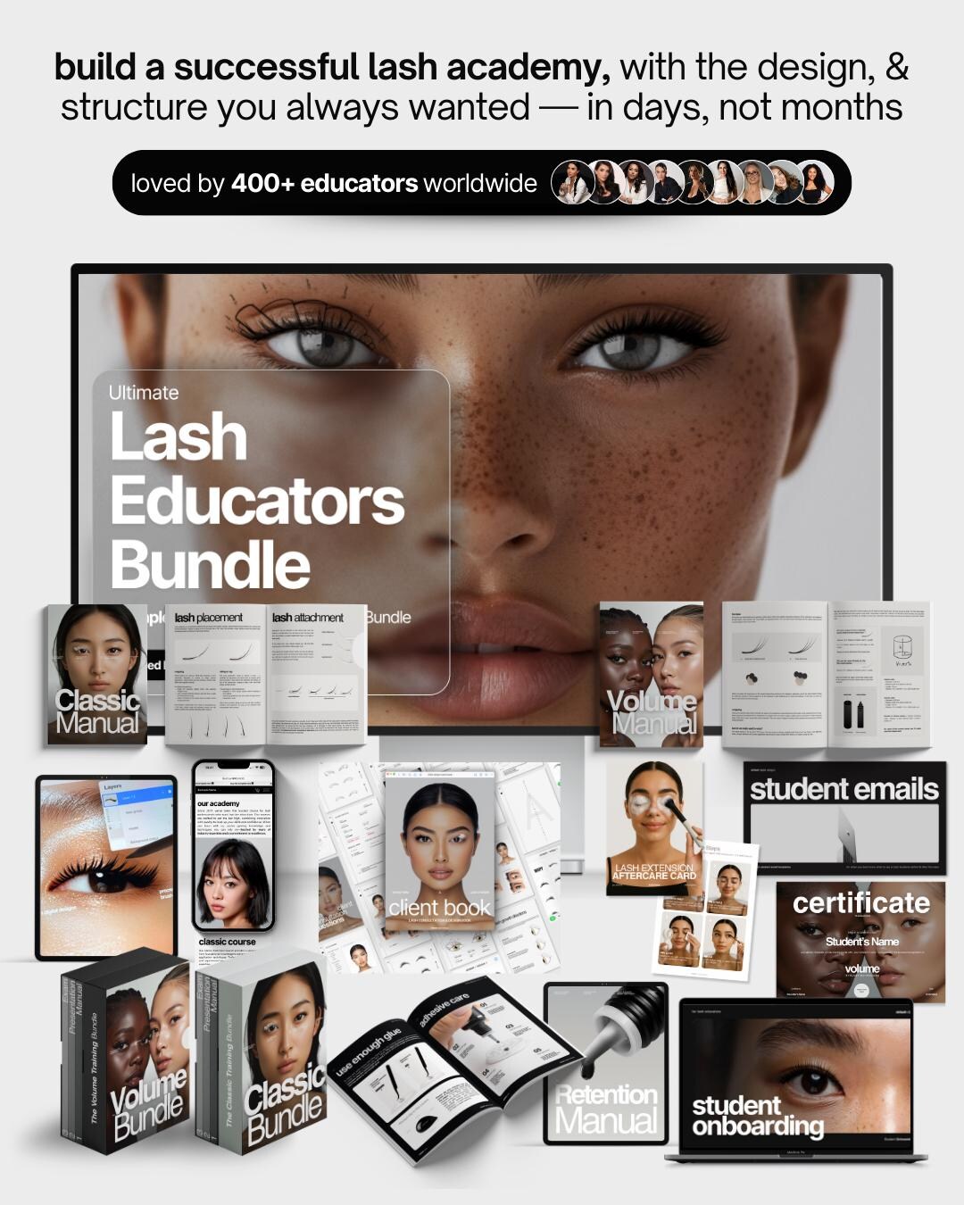 Complete Lash Educators Bundle | Full Eyelash Course Template System - Etsy
