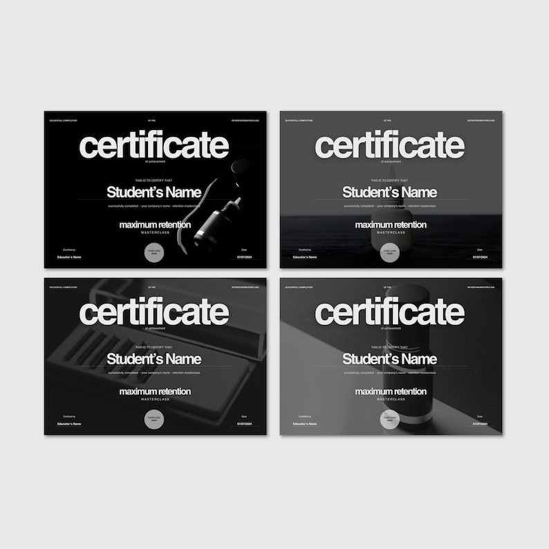 Lash Retention Certificate Template: Editable Canva A4 Design (digital ...