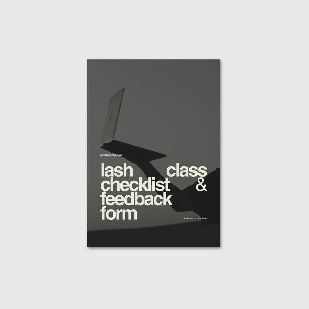 Lash Class Checklist & Feedback Form Templates Lash Training Checklist ...