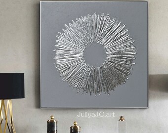 Silver Modern Art | Etsy