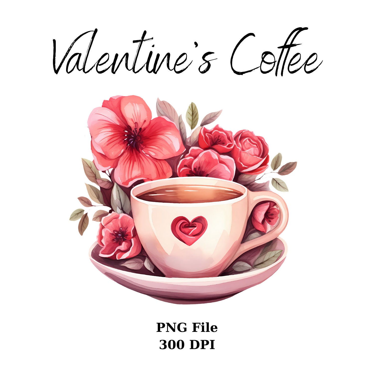 Valentine Coffee Clipart, Invitation Coffee Clip Art, Coffee Valentine ...