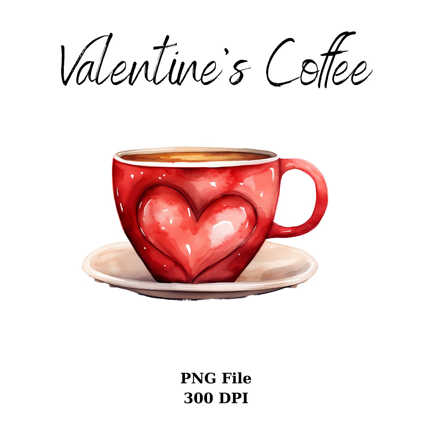 Valentine Coffee Clipart, Invitation Coffee Clip Art, Coffee Valentine ...