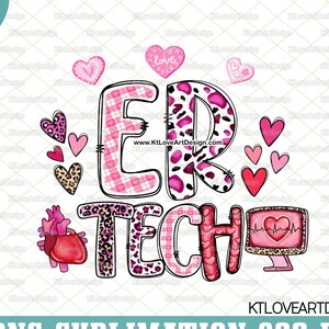 Valentine Er Tech Png, Emergency Room Png, ER Valentines Day, ER Tech ...