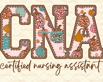 Certified Nursing Assistant Sublimationcna Digital Design - Etsy