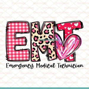 EMT Emergency Medical Technician Png, Valentine EMT Nurse Png, Nurse ...