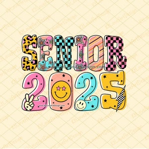 Groovy Senior 2025 Png, Graduate Proud of A Class of 2025 Png ...