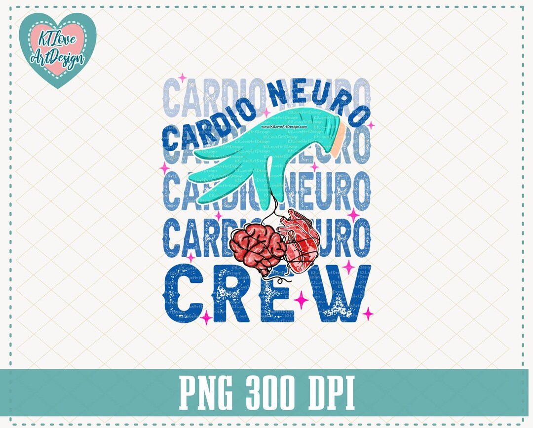 Cardio Neuro Crew Png, Gloved Holding Heart and Brain, Cardiology and ...