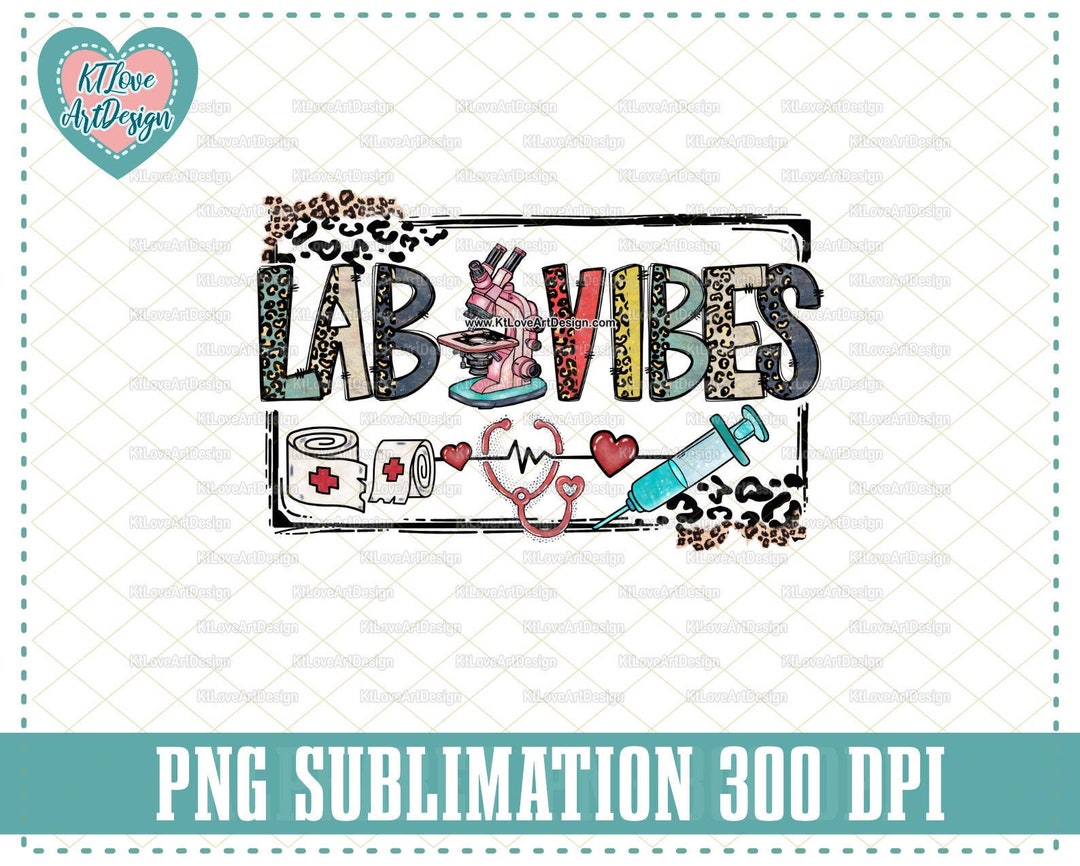 Lab Vibes Png, Lab Squad, Lab Week, Vintage Nurse Leopard Doodle, Hand ...