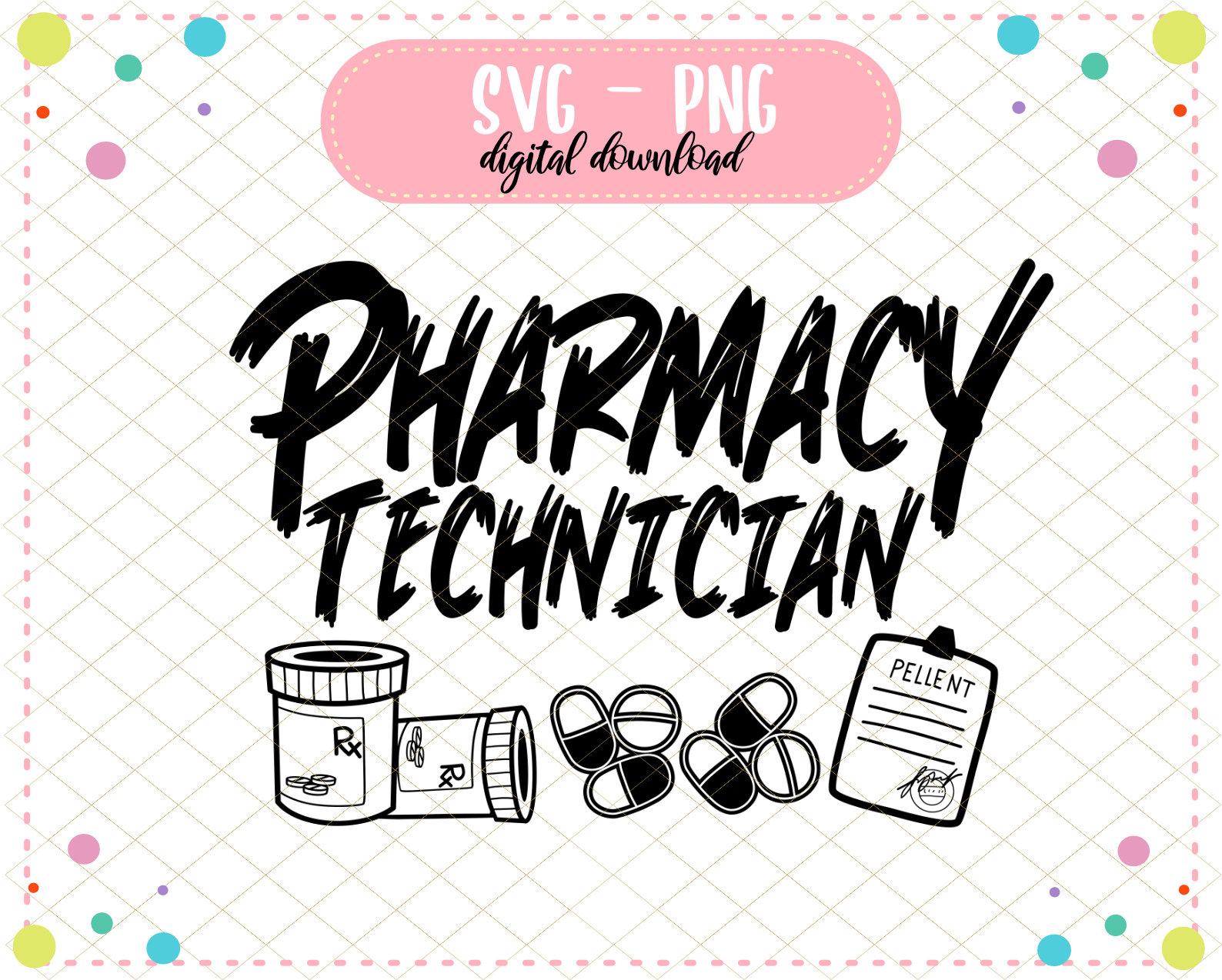 Pharmacy Technician svg pharmacist pharmacy tech svg love | Etsy