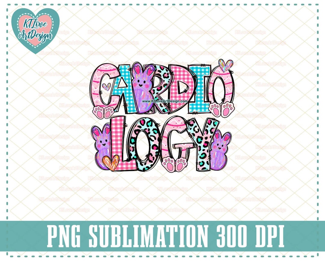 Easter Bunny Cardiology Png, Cardiology PNG, Happy Easter Nurse ...