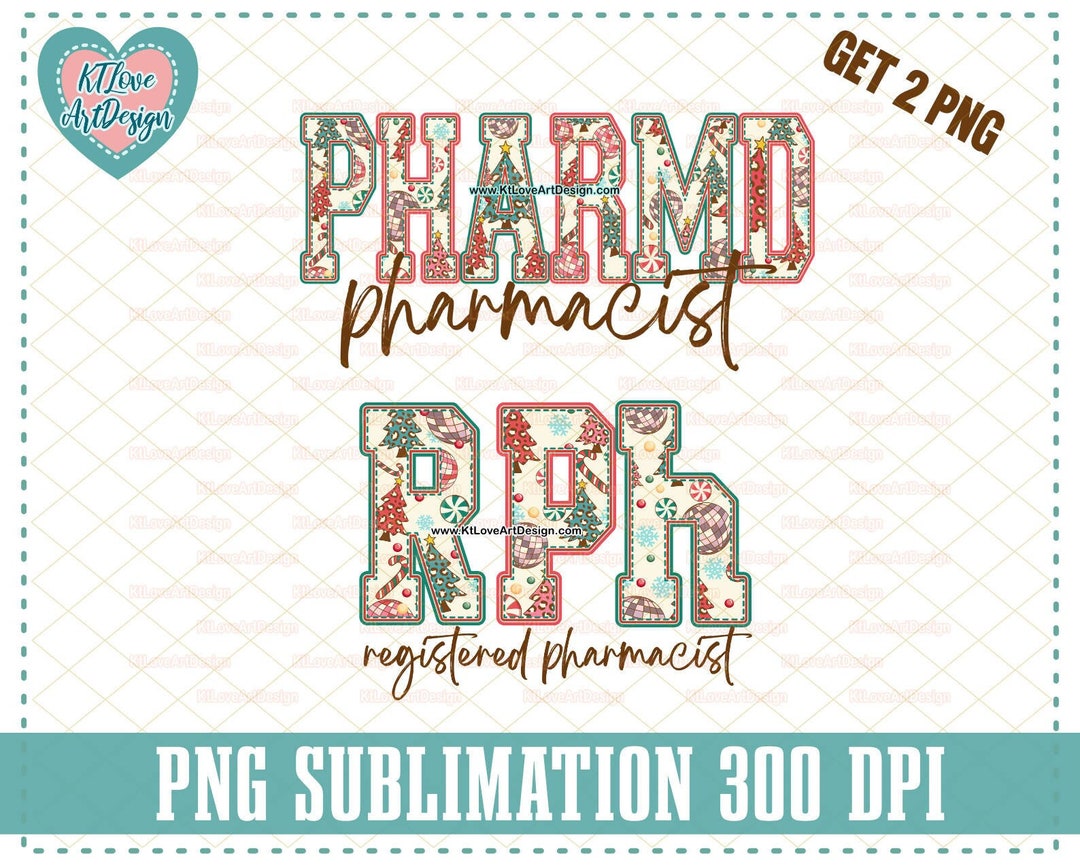 Christmas Pharmacist Png, Rph Pharmd Png, Registered Pharmacist Doodle ...
