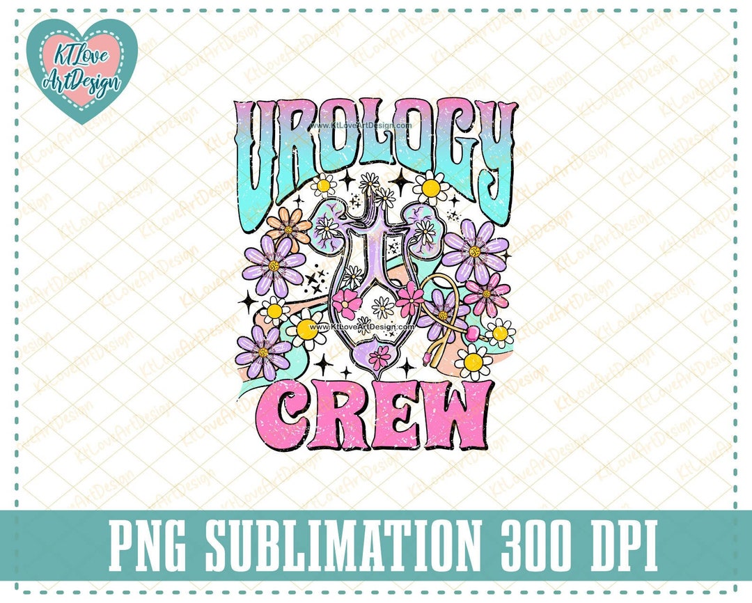 Urology Png, Groovy Flower Urology Crew Png, Anatomical Urinary System ...