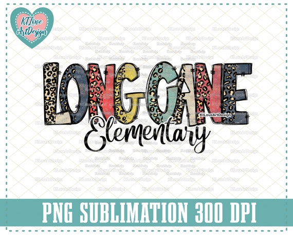 Elementary Name Png Vintage Leopard Doodle Hand Drawn - Etsy