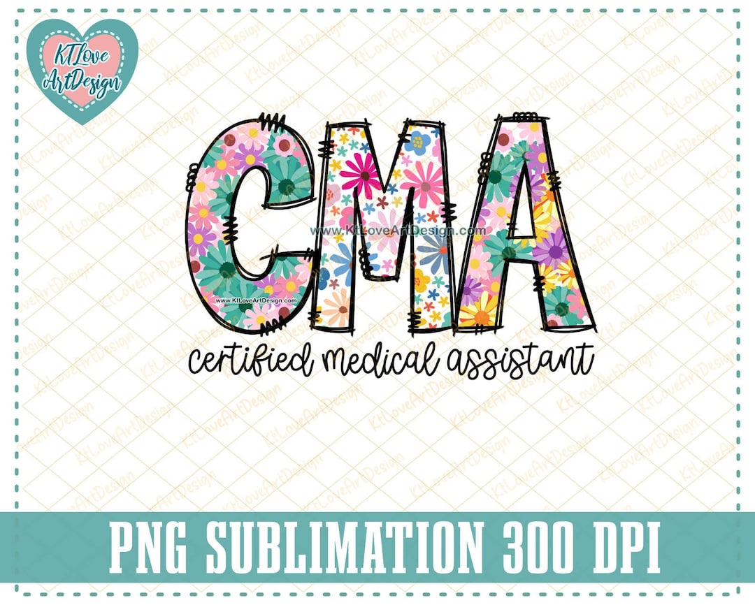 CMA Flower Png, Certified Medical Assistant Summer Flower Png, Flower ...