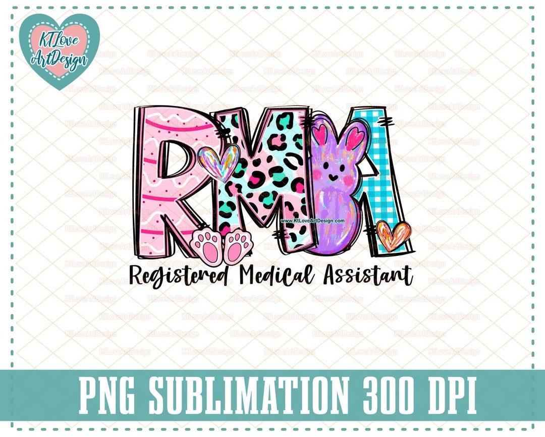 RMA Registered Medical Assistant Easter Bunny Png, Easter RMA Medical ...