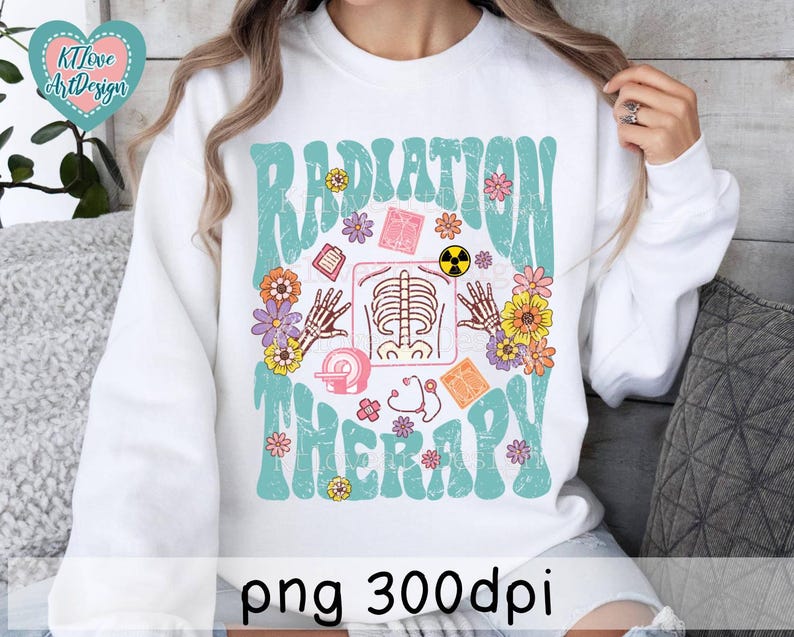 Retro Radiation Therapy Png, Radiation Flower, Xray Elements Png, Nurse ...
