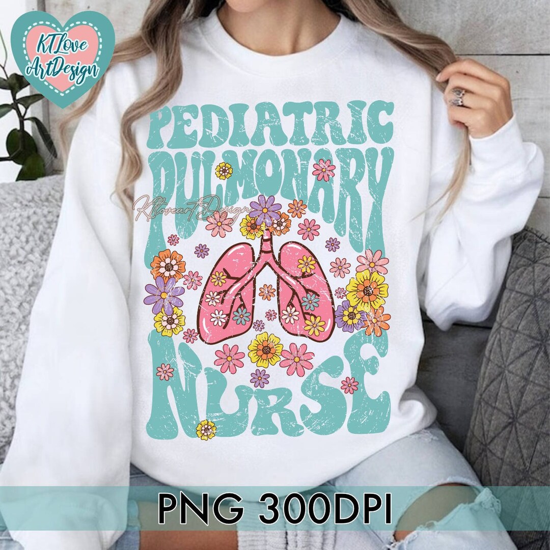 Retro Flower Pediatric Pulmonary Nurse Png, Spring Pediatric Pulmonary ...
