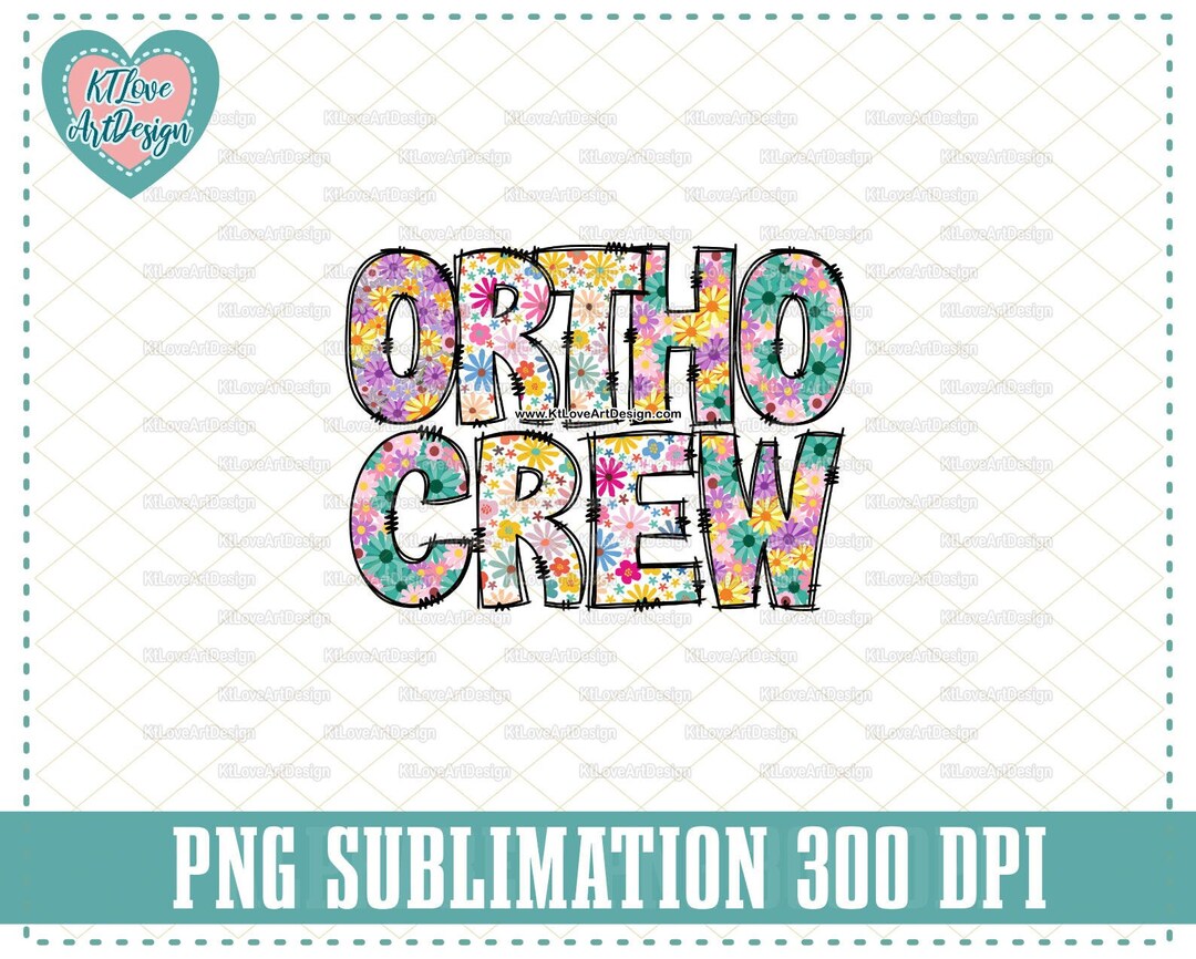 Ortho Png, Ortho Crew Flower Png, Spring Orthopedic Png, Groovy Flower ...