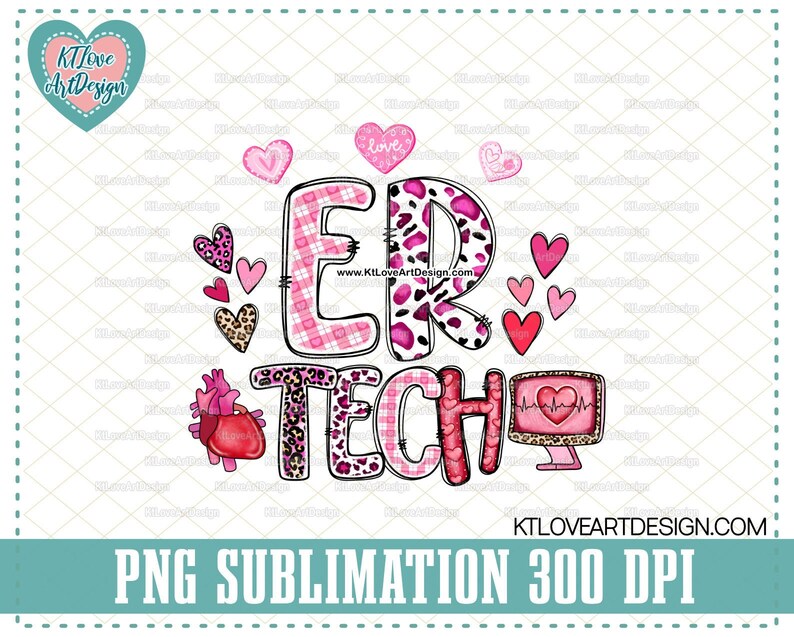 Valentine Er Tech Png, Emergency Room Png, ER Valentines Day, ER Tech ...