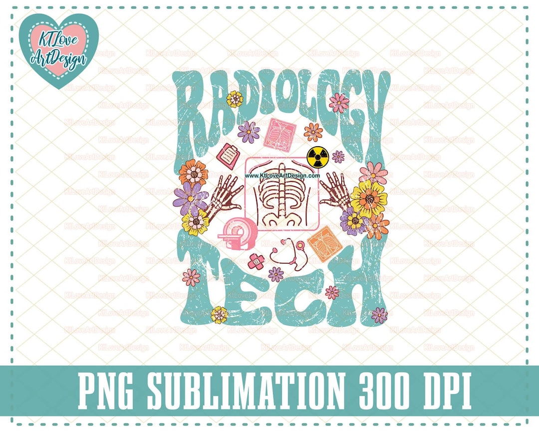 Retro Radiology Tech Png, Rad Tech Flower, Nurse Elements Png, Nurse ...