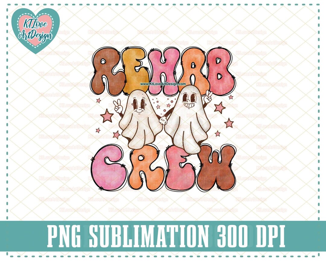 Rehab Crew PNG, Retro Rehab Nurse, Therapy Fall, Retro Halloween Png ...
