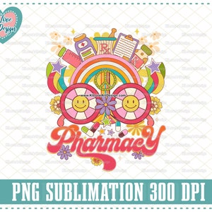 Pharmacy Tech Retro 60s Png, Pharmacy Technician, Pharmacy 60s 70s 80s ...