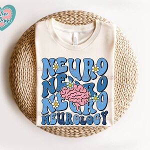 Neuro Blue Png, Retro Neurology Png, Groovy Valentine Nurse, Retro ...