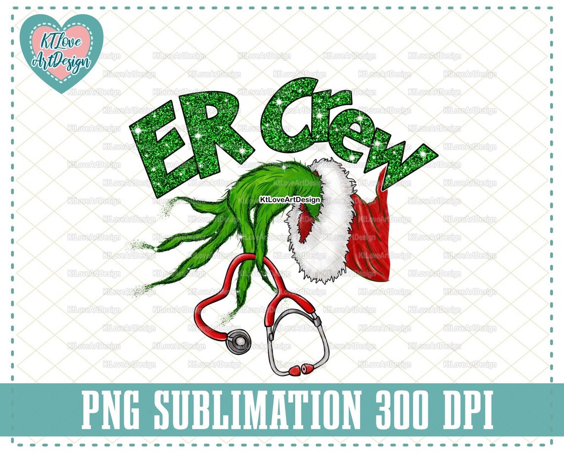 Emergency Room Png ER Crew Christmas Clinic Christmas Nurse - Etsy