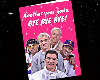 Nsync Birthday Card - Etsy UK