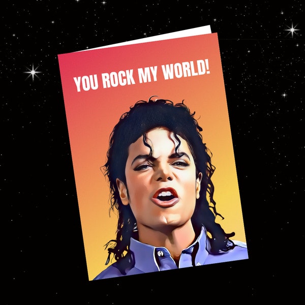 You Rock My World Card - Etsy