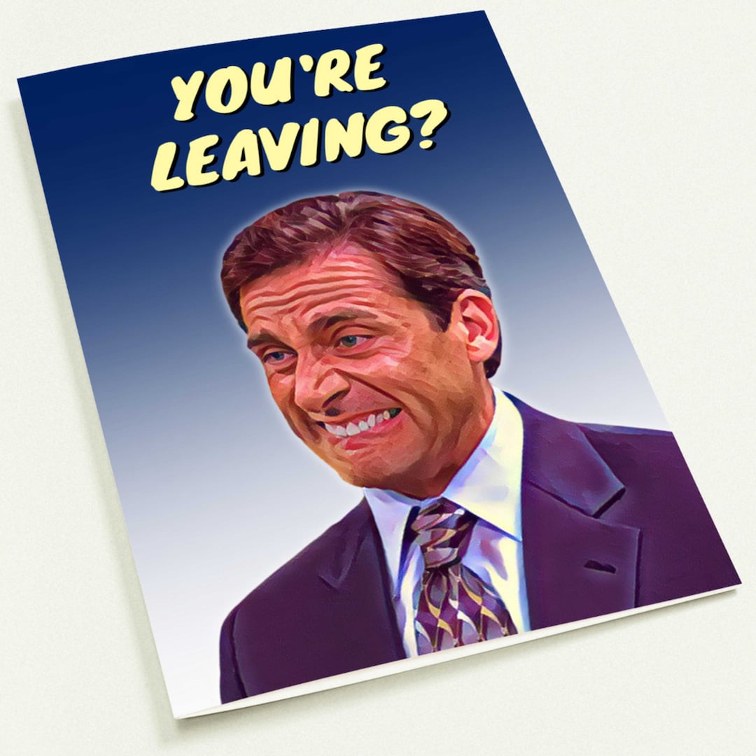 The Office Michael Scott Leaving Card - Etsy